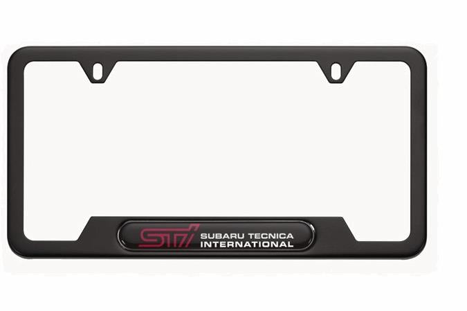 Cadre de plaque d'immatriculation (STI) - noir mat – Accessoires ...